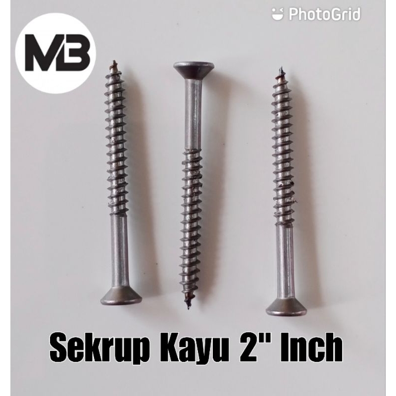 KAYU 2" Inch Wooden Screw Bolts for Fiser S8 Per Box | Shopee Malaysia
