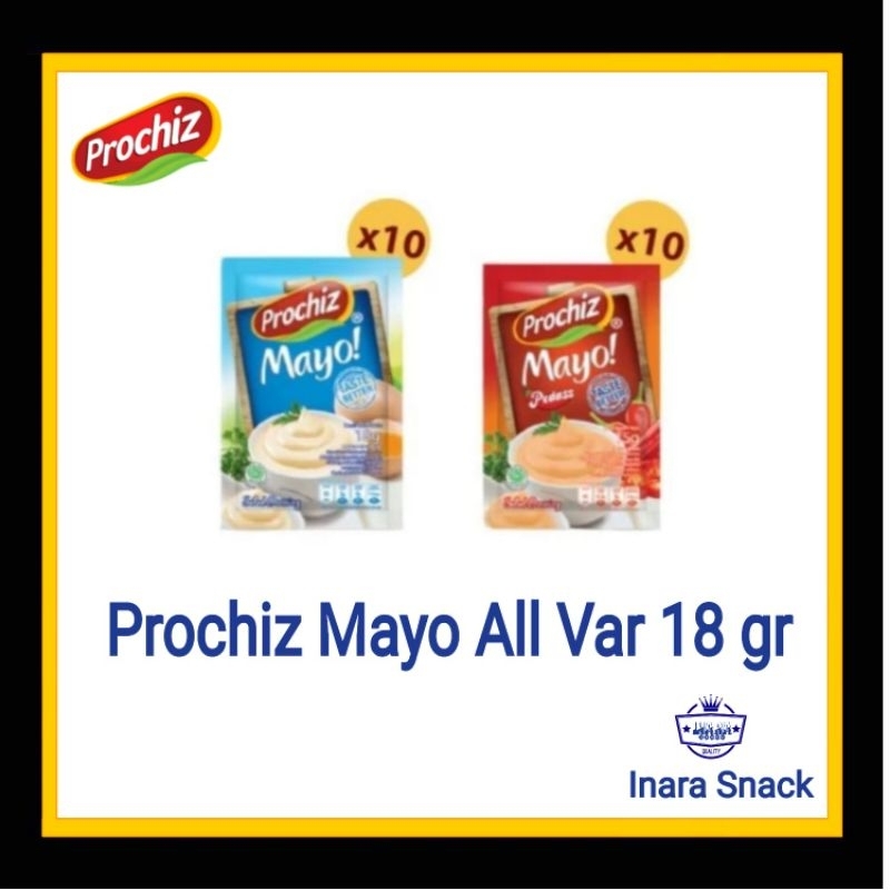 Prochiz Mayo Original 18g, Prochiz Mayo Spicy 15g | Shopee Malaysia
