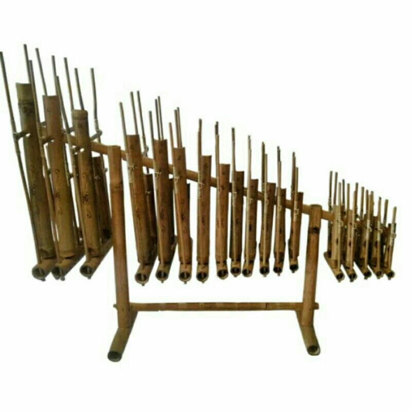 Angklung Bamboo 2 Octave 18 Tones. Traditional Musical Instruments ...