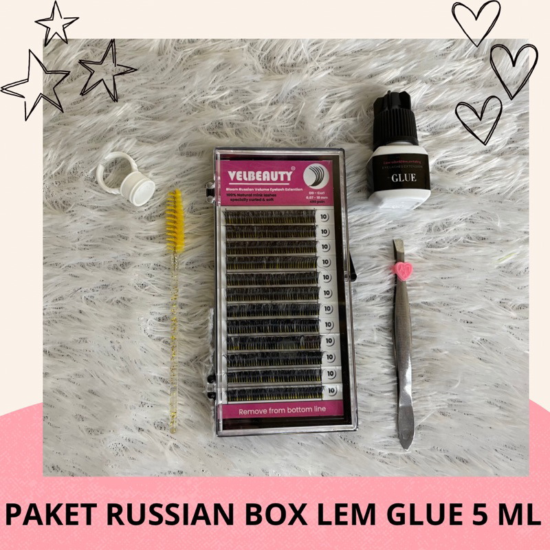 Russian GLUE BOX PACKAGE CONTAINS 5ML | Shopee Malaysia