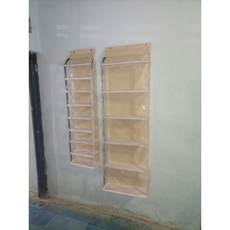 Plain JUMBO Hanging Bag Rack And 9 SAP Hanging Shoe Rack With Zipper ...