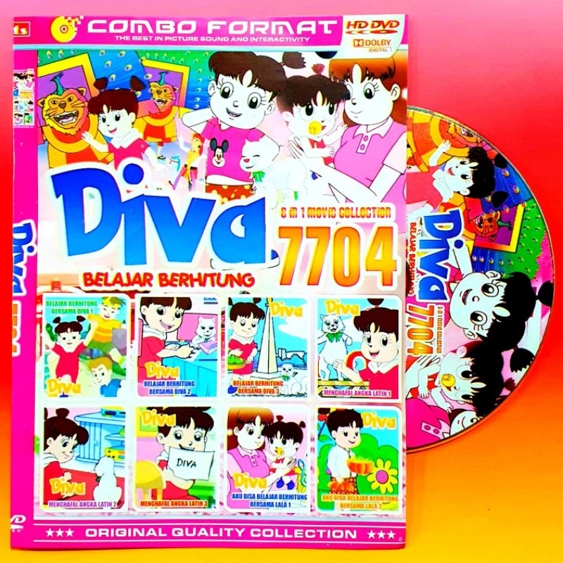 Learning Dvd Cassette with Diva Collection Movie - Children's Film Dvd ...