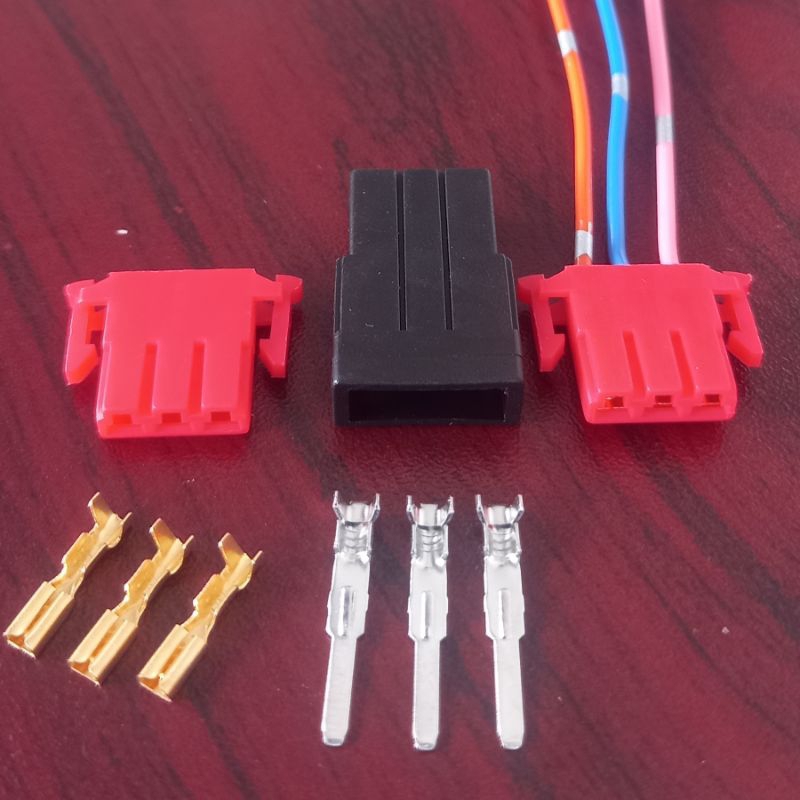 TOMBOL 3 Pin Socket Turn Signal Light Button Starter Far Near Light ...