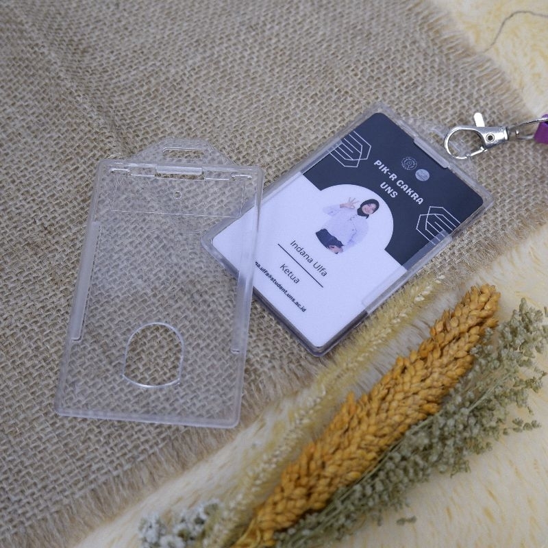 Id card Frame / id card holder made of clear acrylic / plastic | Shopee ...