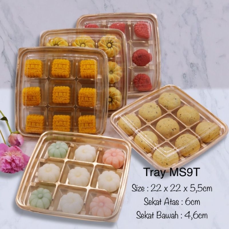 Mika Mochi Tray With 9 Partitions/Mochi Nastar Partitions With 9 Holes ...