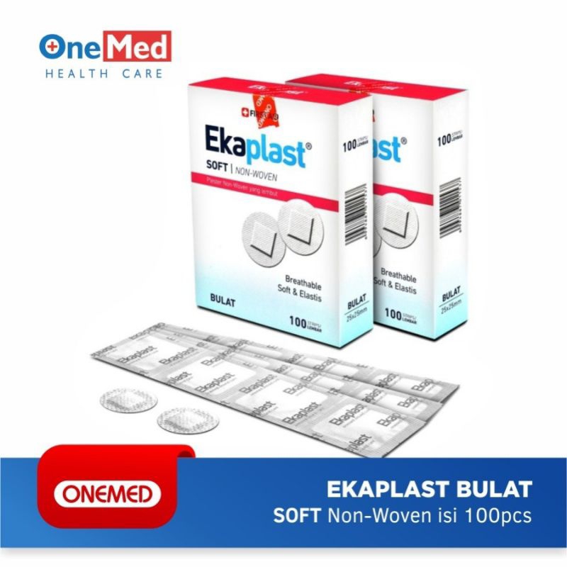 Onemed Plaster Soft Round Non Woven Ekaplast Box contains 100 Strips ...