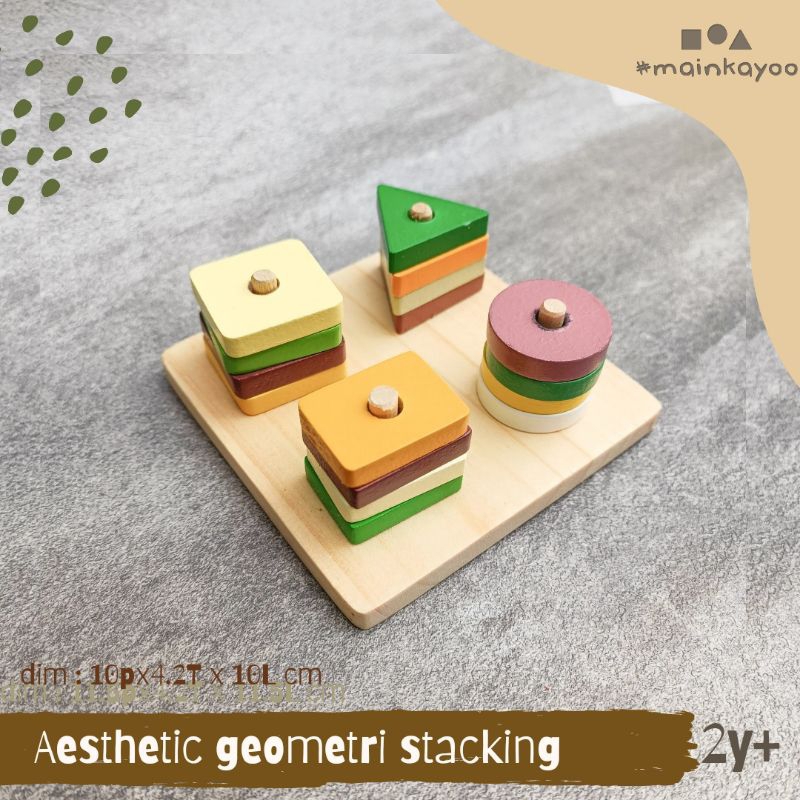 KAYU Aesthetic GEOMETRY Stacking - MAIN Block Stacking Shapes ...