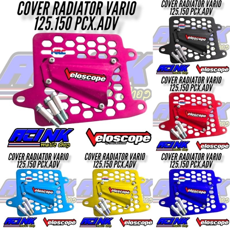 Radiator cover hrc vario 125 150 pcx adv / cover radiator cover hrc cnc ...