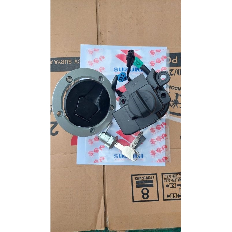 Contact keyless Key set Tank Cap ORI Suzuki GSX R GSX-R 150 Original ...