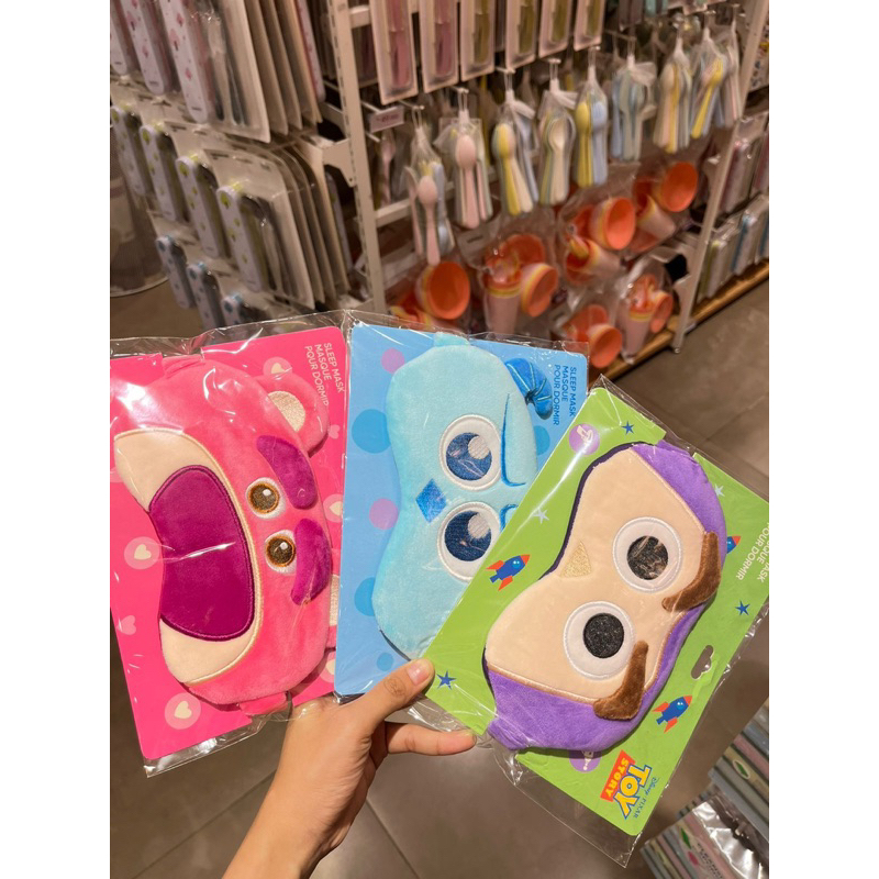 MATA Sleep MASK MINISO TOY STORY BUZZ LOTSO ALIEN EYE COVER SLEEP ...