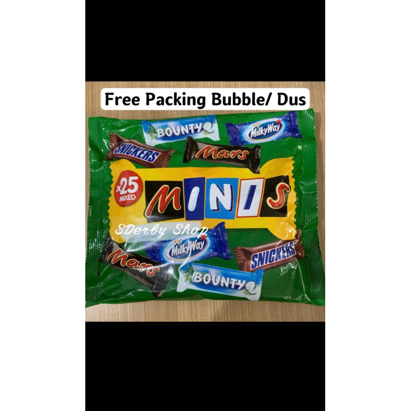 Chocolate Minis Mix Snickers Mars Bounty (Earloop) Mixed Chocolate ...