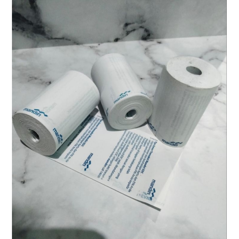(Ready To 20ROLL FREE 1ROLL Cashier PAPER Receipt THERMAL PAPER MANDIRI ...