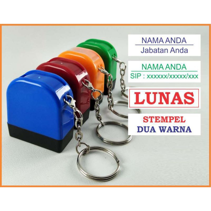 GANTUNGAN Anniversary Keychain Flash Stamp / Name Flash Stamp | Shopee ...