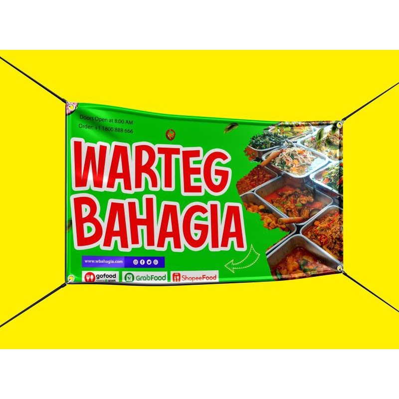 Warteg Banner Rice Stall Food Stall FREE DESIGN | Shopee Malaysia