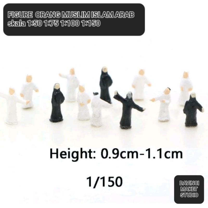 Miniature Humans Islamic Muslim Arabic Mockup Diorama - Islamic Human ...