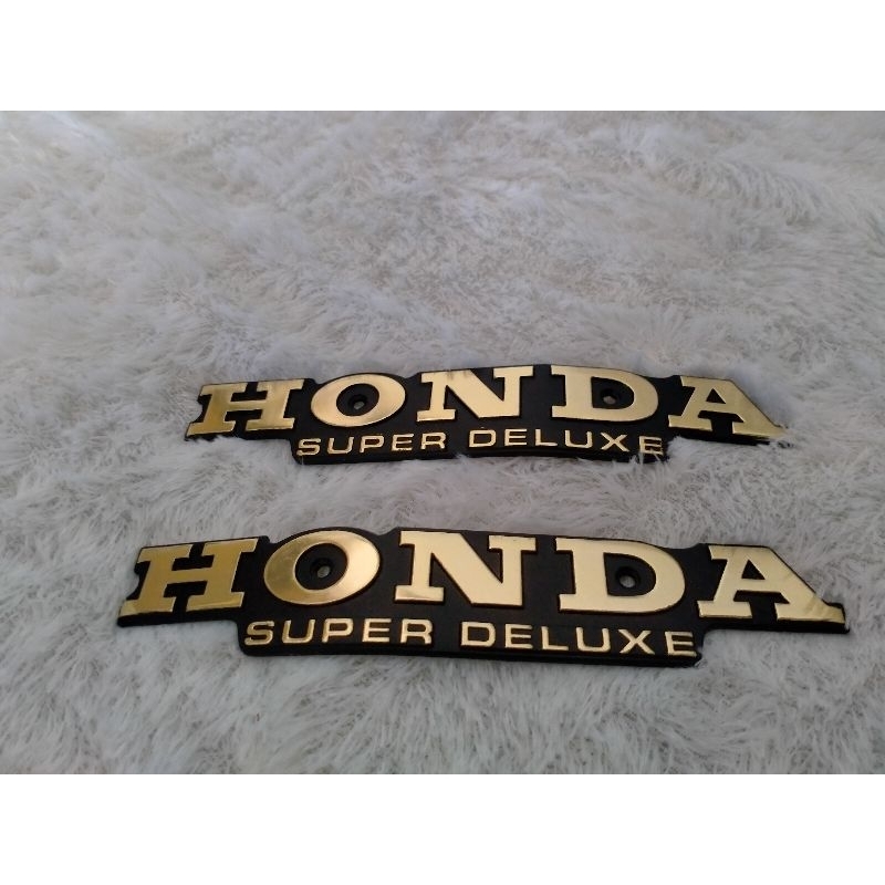 Honda gl 100 tank Emblem, brass material, gl 100 super deluxe tank Logo ...