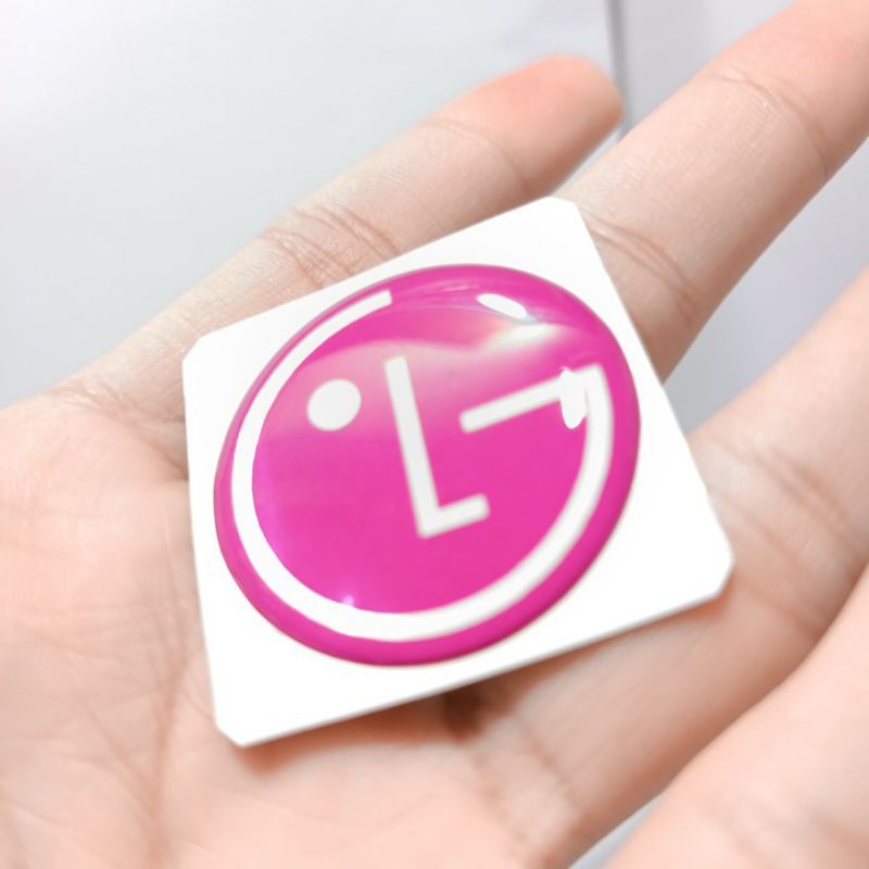 Lg Emblem sticker Embossed Flexible resin | Shopee Malaysia