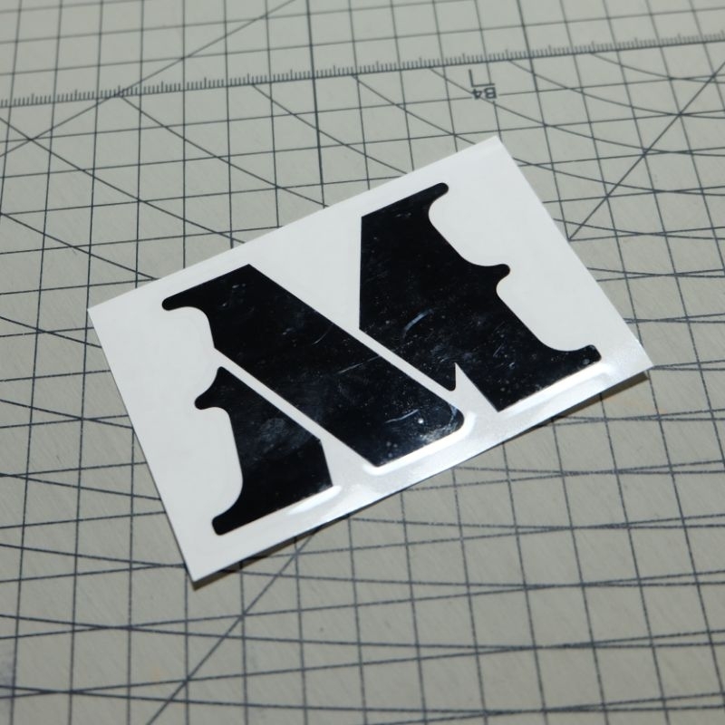 Cutting Sticker Macbeth M Classic Oracal Vinyl Logo | Shopee Malaysia