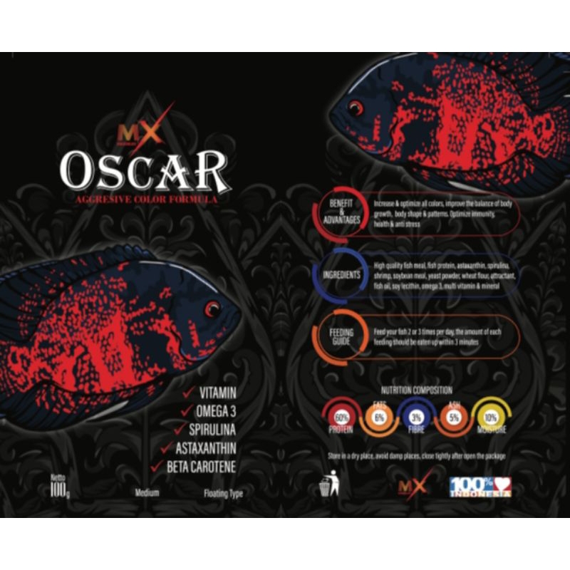 Oscar Premium MX Special Color Oscar Pellets 100gr | Shopee Malaysia