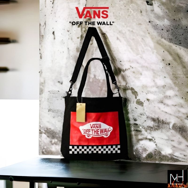 Vans WAY 2 BIG TOTEBAG/SIDEPACK BLACK JAPAN APPENDIX 100% ORIGINAL ...