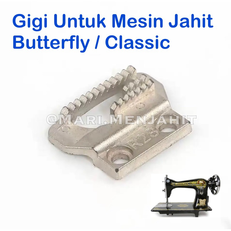 MESIN HITAM P/n 77 Butterfly Sewing Machine Teeth / Classic / Black ...