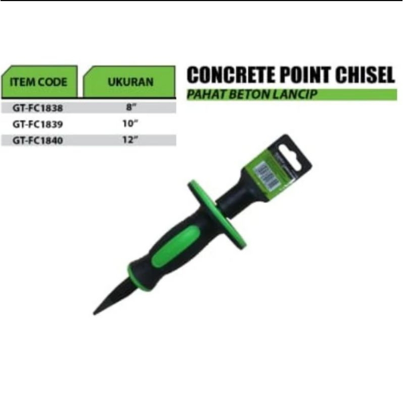 Tekiro concrete point chisel 8"/10"/12" (concrete point chisel ...