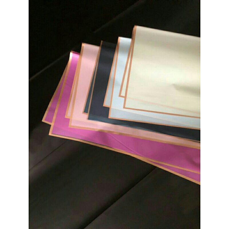 Cellophane gold border (20 SHEETS) | Shopee Malaysia