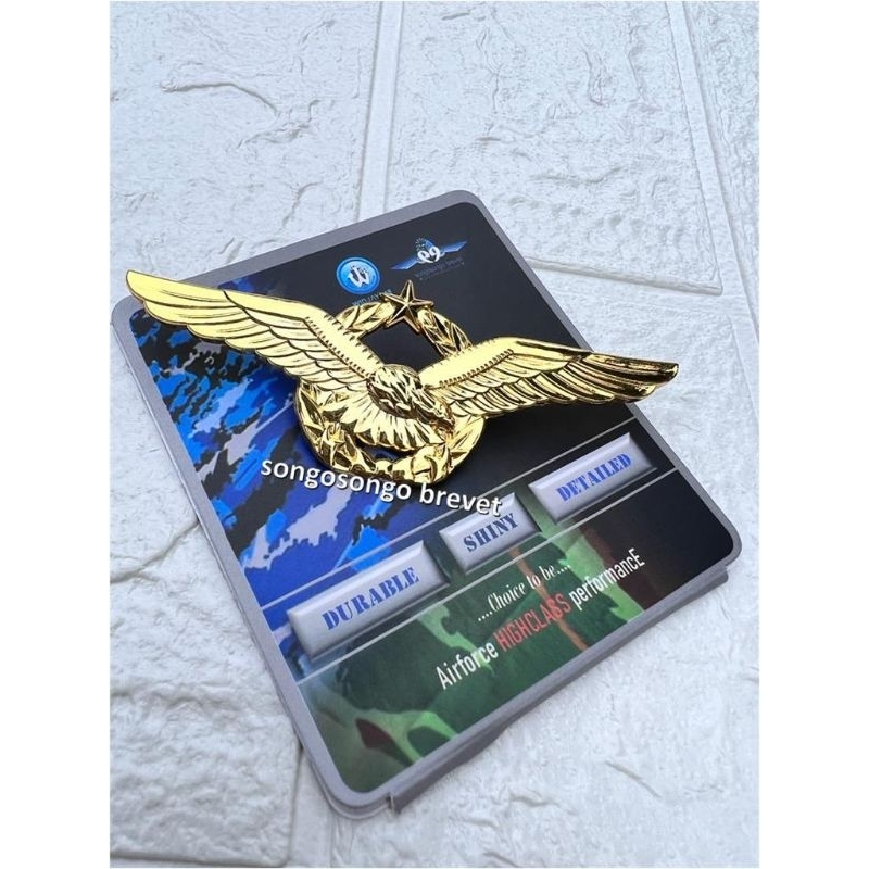 Brevet TNI AU (High Class), Wing PNB Class 1 | Shopee Malaysia