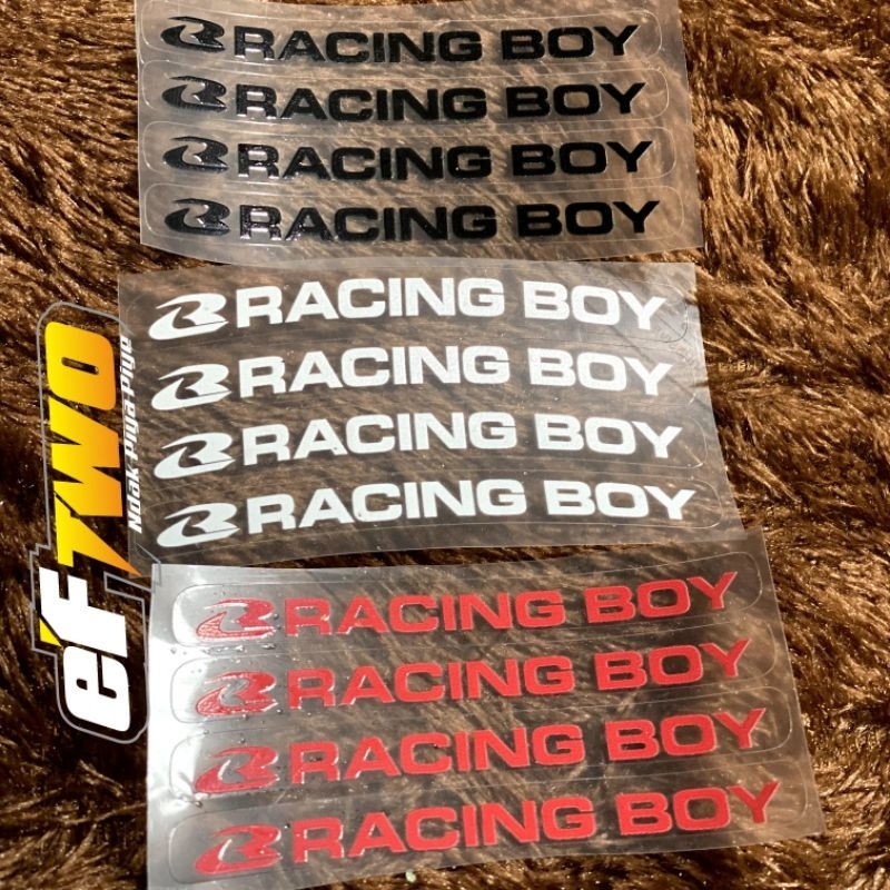 Transparent RACING BOY Rim STICKER | Shopee Malaysia
