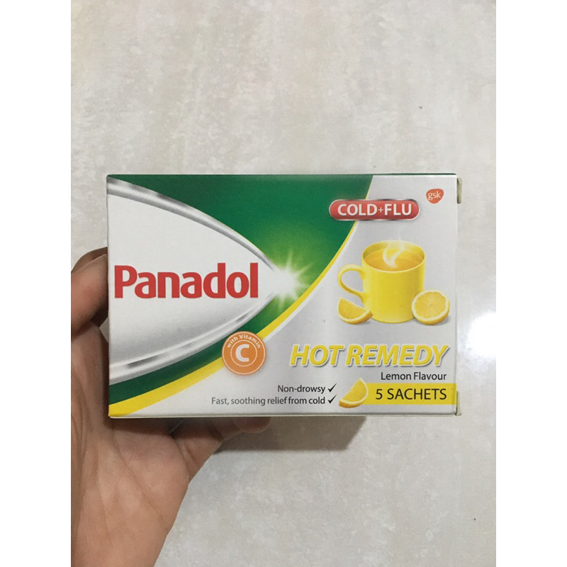 Panadol Cold & Flu Hot Remeday Lemon Flavor 5 Sachets | Shopee Malaysia