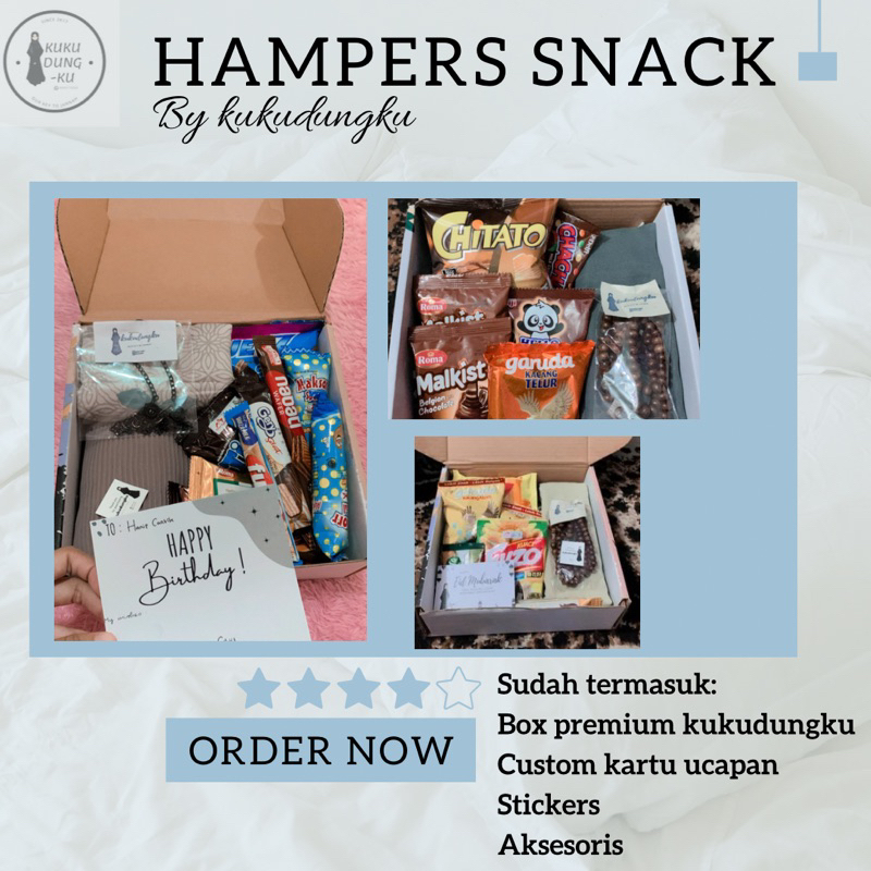 Kukudungku HAMPERS HIJAB SNACK HAMPERS RAMDHAN/Eid HAMPERS/BIRTHDAY ...