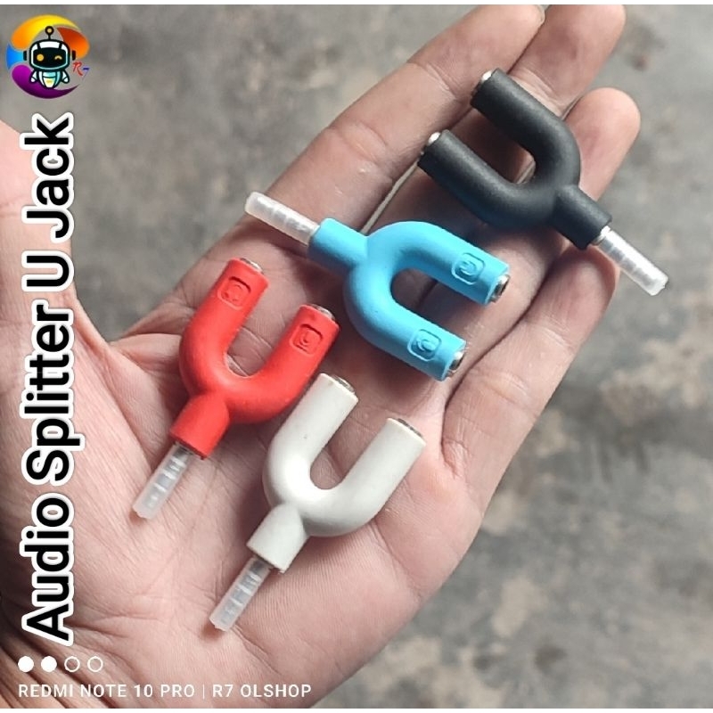 Audio Splitter U Jack 3.5mm / Splitter U Jack 2in1 Mic Speaker U Jack ...