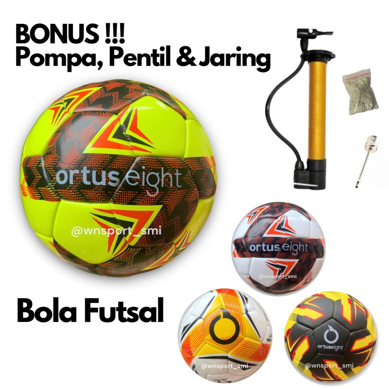 Premium Quality PU Material FUTSAL Ball (FREE Valves, Nets, Pumps ...
