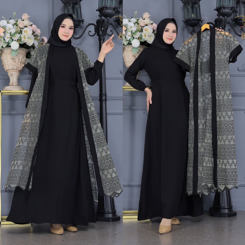 Bianca Jumbo Gamis Ld 120cm| Invitation Gamis| Party Dress| Muslim ...