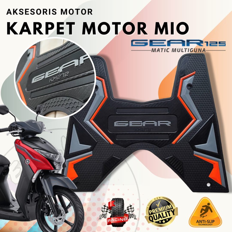 Yamaha Mio gear 125 Motorcycle Carpet/Mio gear Carpet/Mio gear Footwear ...