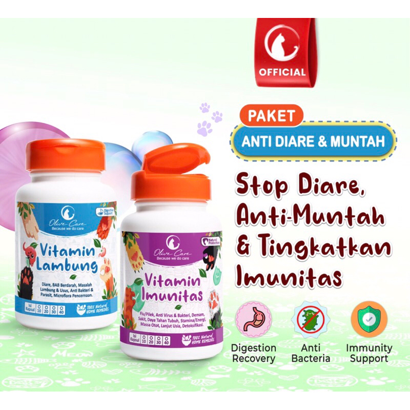 [FREE GIFT] Olive Care Vitamin Package for Cats DIARRHEA, VOMITING ...