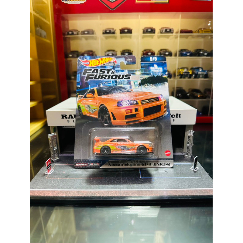 Hotwheels Fast Furious Nissan Skyline GTR R34 (BNR34) Orange Japan ...