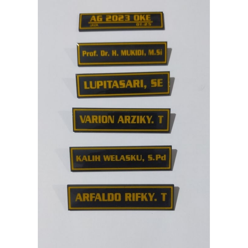 Name Tag Acrylic+Resin/Nametag Name Chest Pin/Magnet | Shopee Malaysia