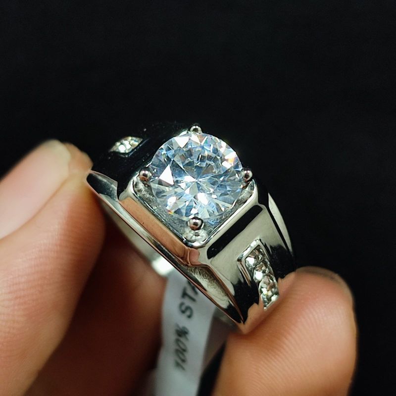 Original Moissanite Gemstone Ring Chatam Ready To Use | Shopee Malaysia