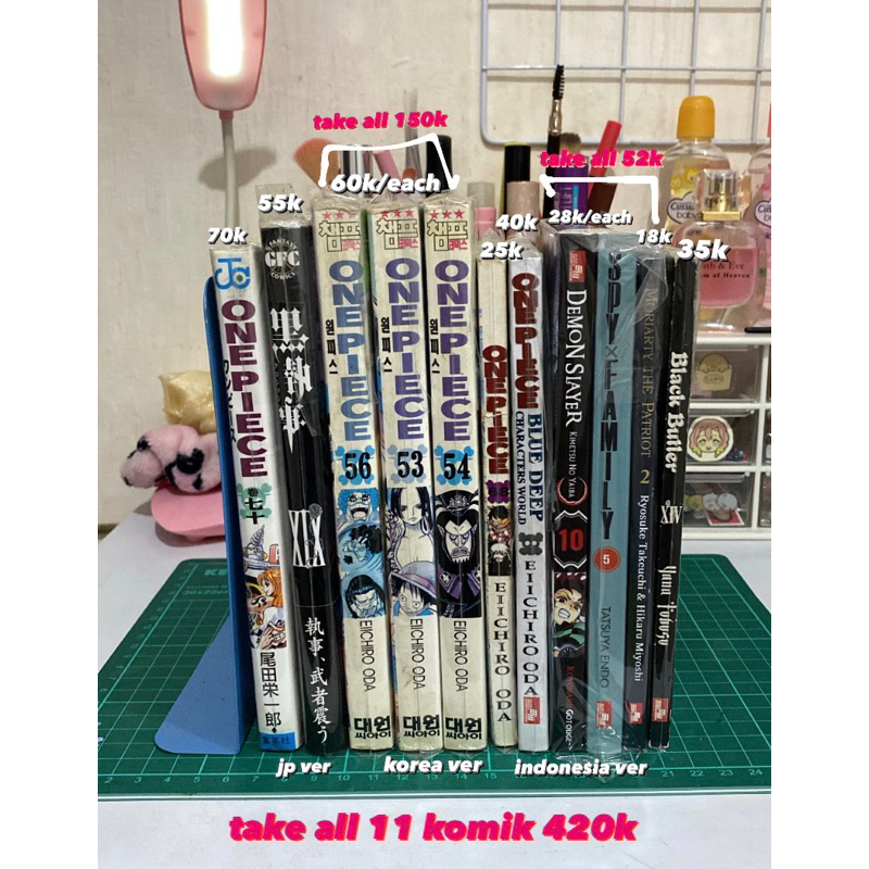 Komik ONE PIECE BLACK BUTLER KUROSHITSUJI SPY X FAMILY MORIARTY THE ...