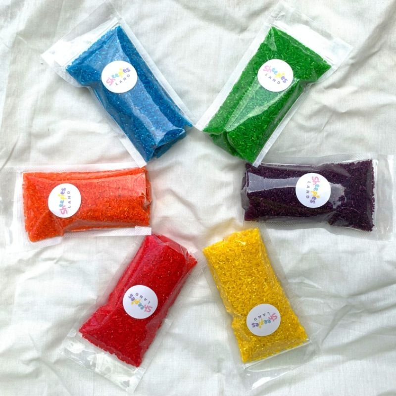 Rainbow Rice - Sensory Play Montessori - Colorful Rice | Shopee Malaysia