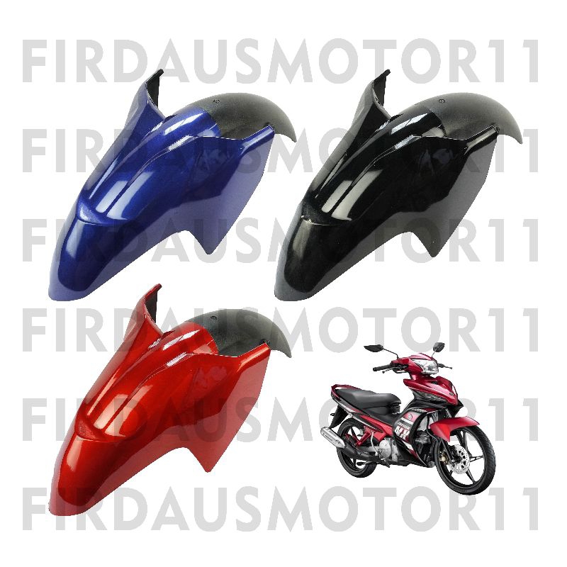 HITAM MERAH Front Fender Yamaha jupiter MX 135 new Black Red Blue ...