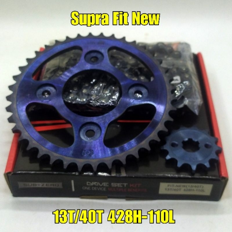 Subzero Gear Set Custome 40T Honda Supra Fit New Revo old Absolute Fit Fi Blade 110 old Fi New ...