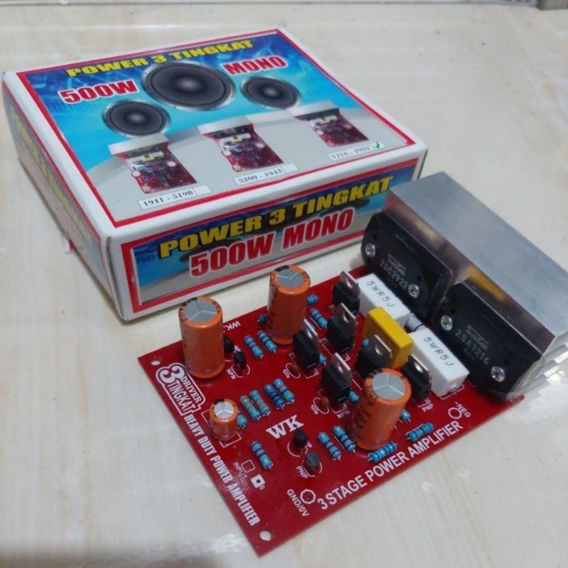 Power 3-level 500watt plus Tr sanken 5dy 2sc 2922/2sa 1216 | Shopee ...