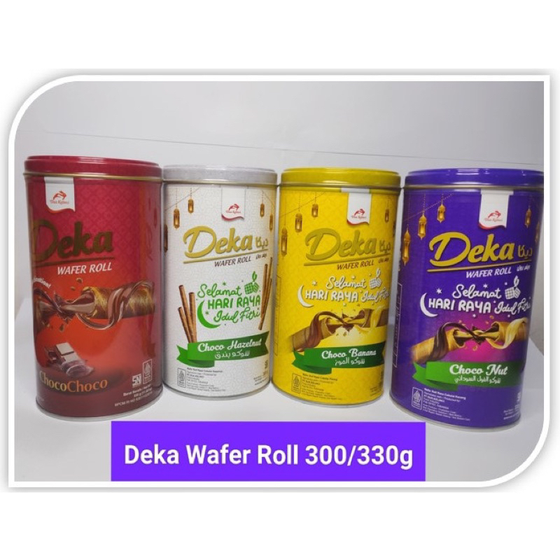 Deka WAFER ROLL Newest Eid Edition 330gram/DEKA WAFER ROLL 330gram Cans ...