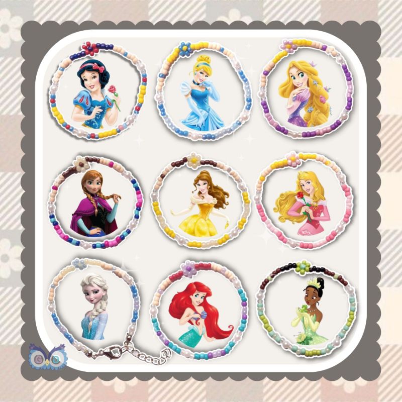 Disney Princess Bracelet || Disney Princess Bead Bracelet || Custom ...