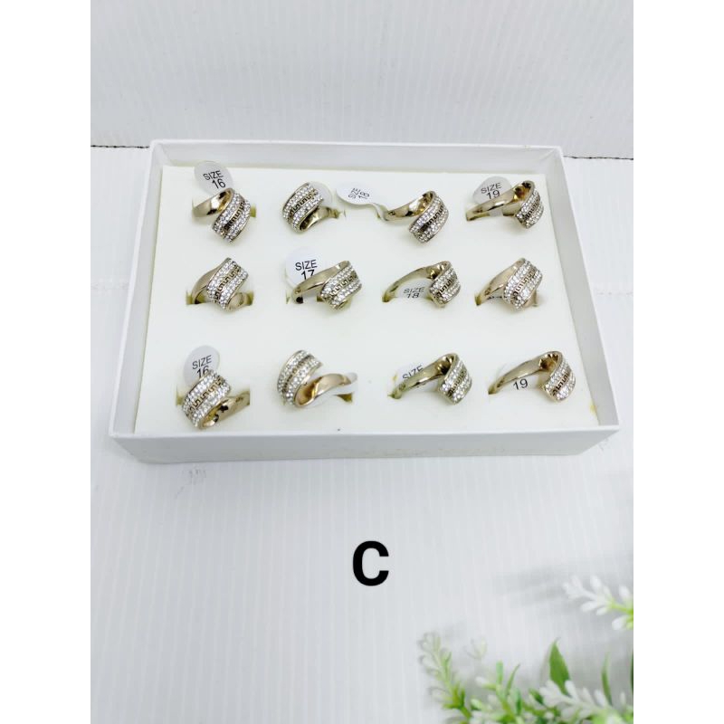 Women's Titanium Rings/Women's Rings With Price Patterns/box | Shopee ...