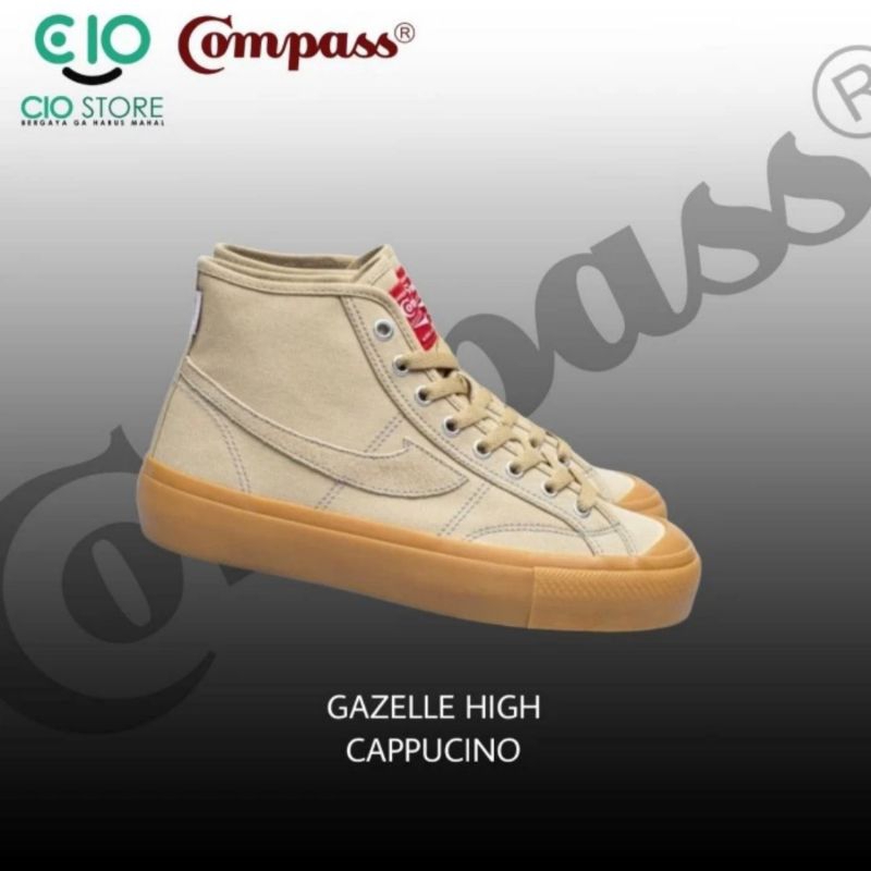 Compass Gazelle High Cappucino Shoes (original) | Shopee Malaysia