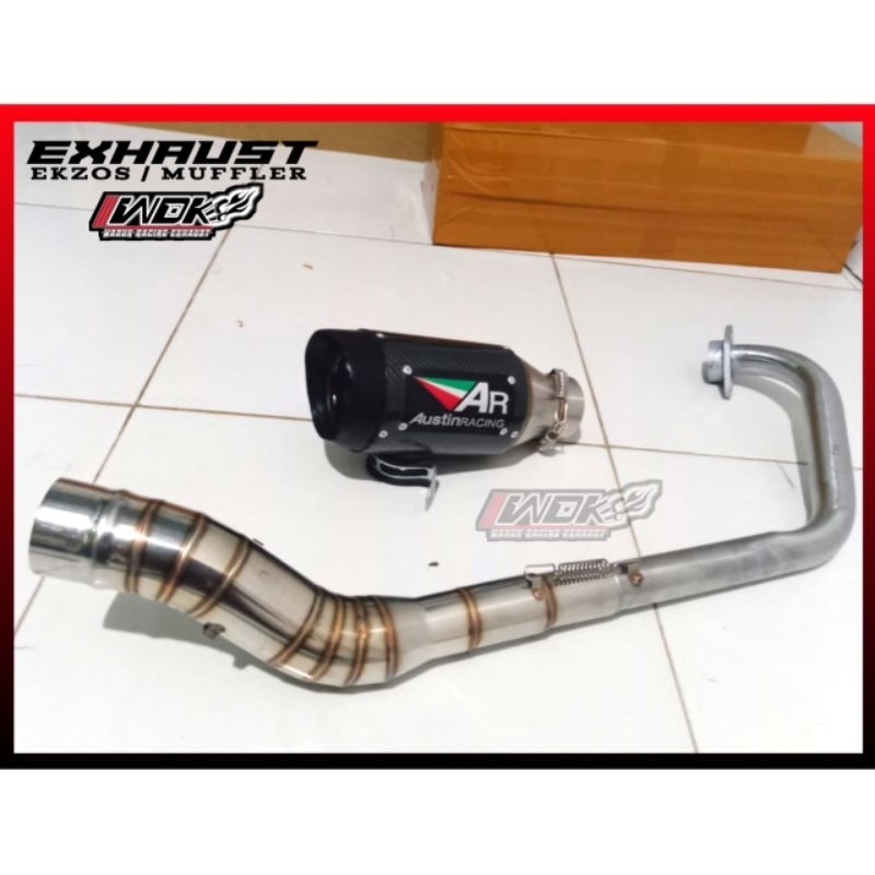 Austin racing exhaust Y15ZR, LC135, RS150, RSX150, GSX R 150, CBR150R ...