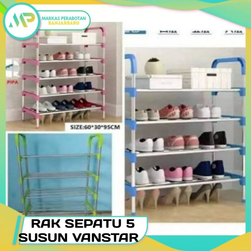 Gsf & 5-tier Stainless Shoe Rack/5-Level Shoe Rack | Shopee Malaysia
